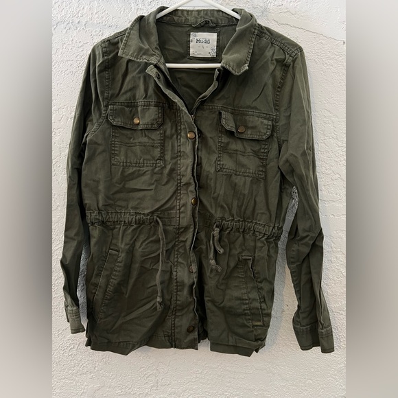 Mudd | Jackets & Coats | Mudd Army Green Utility Jacket L | Poshmark